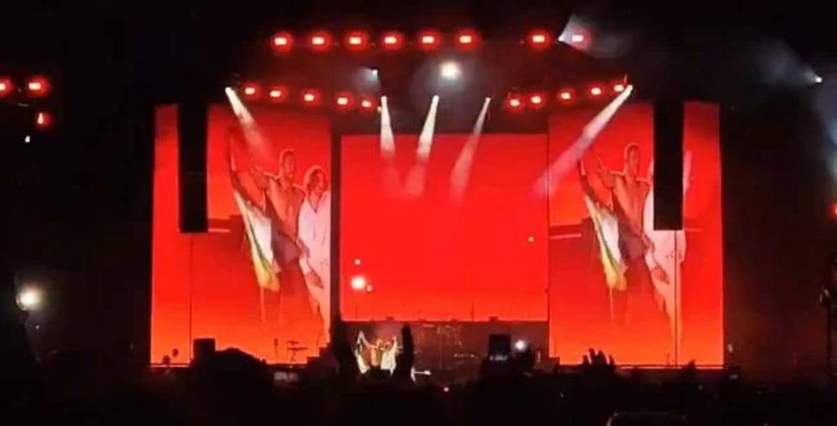 Imagine Dragons' Dan Reynolds Sparks Outrage by Waving Palestinian Flag at
